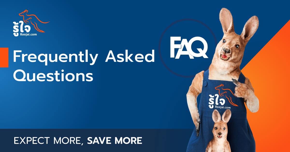 Read most Frequently Asked Questions about Roojai car insurance