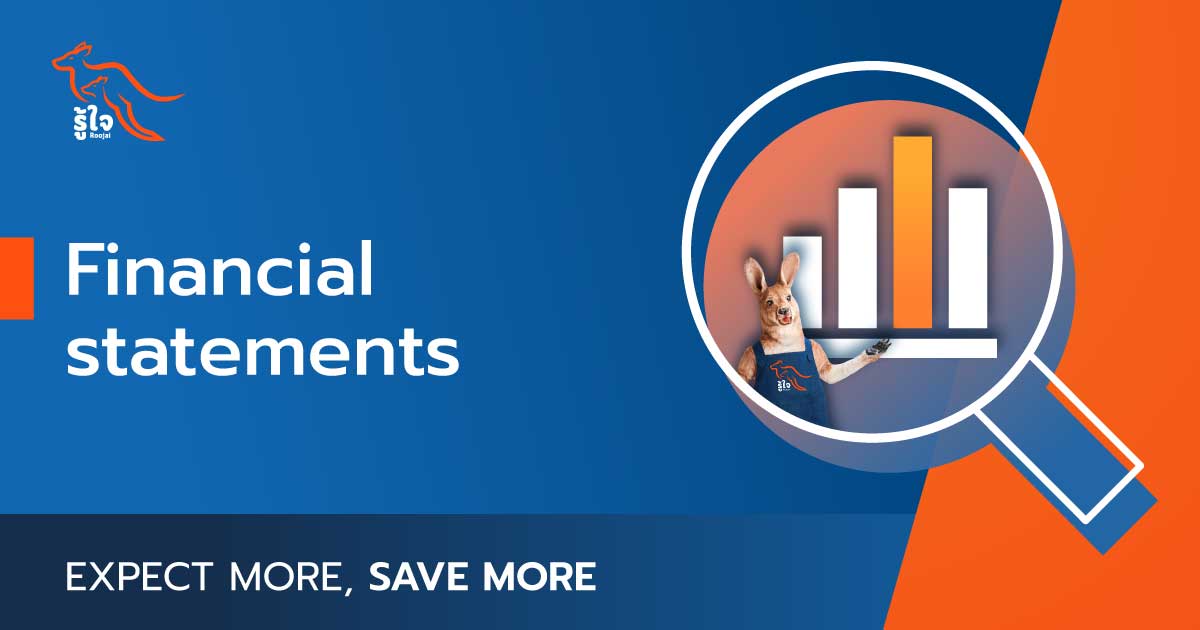 Confidence in our Financials statements | Roojai Insurance